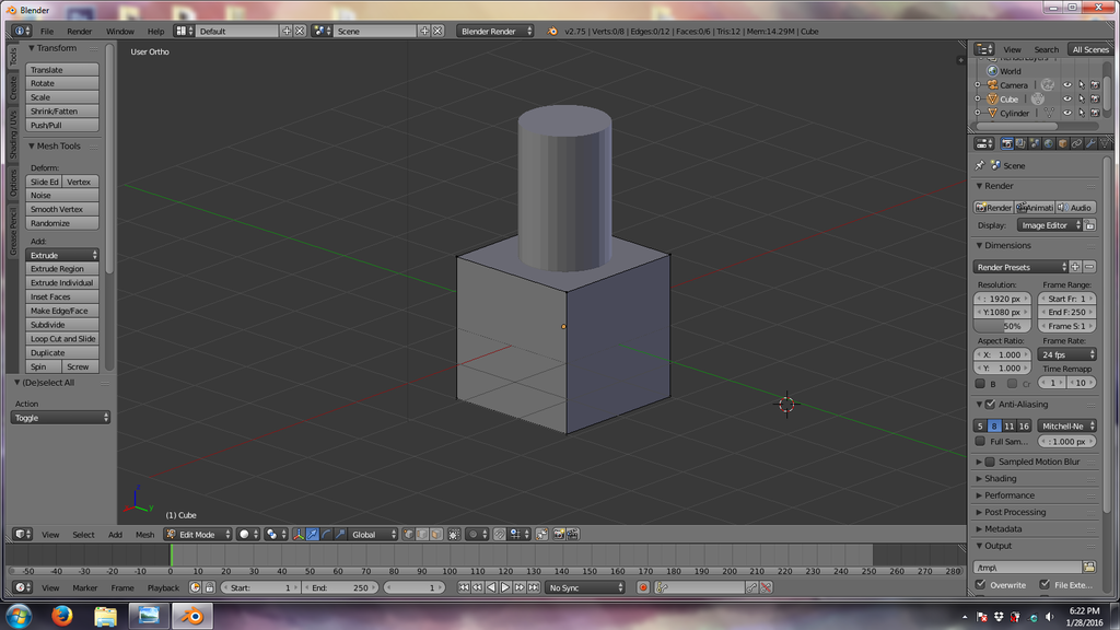 How To Delete Vertices Insidemerge Two Objects Basics And Interface Blender Artists Community
